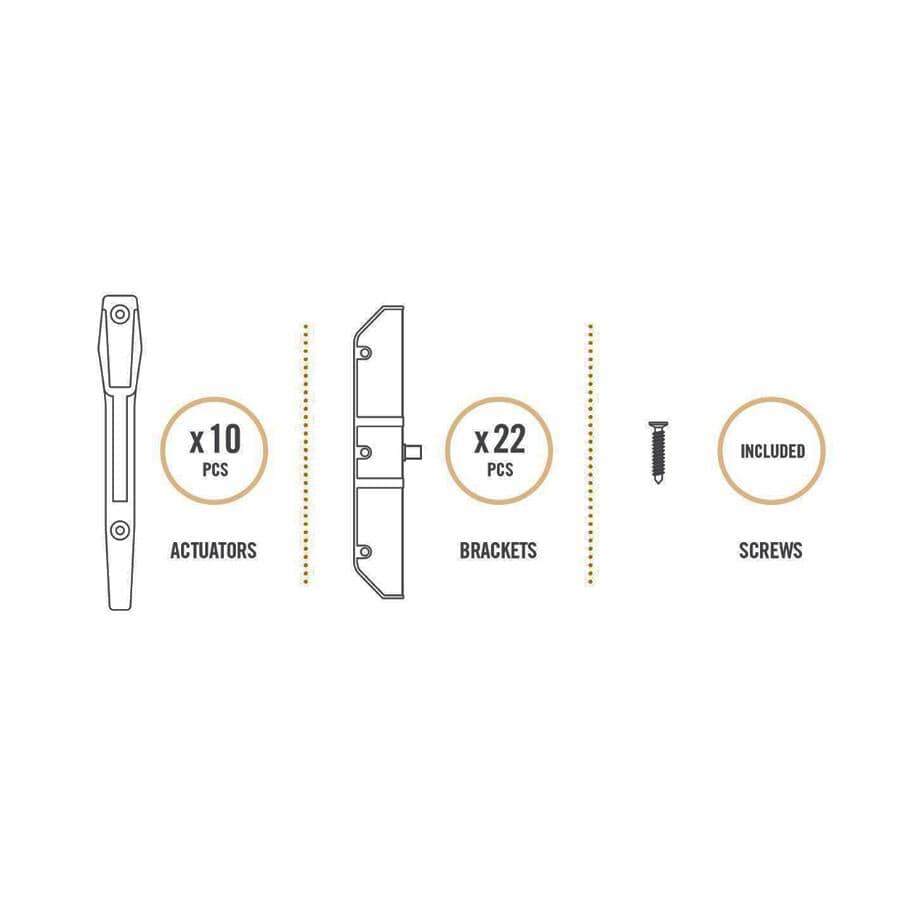 NUVO IRON 4' Black Louver Fence Kit | Home Hardware