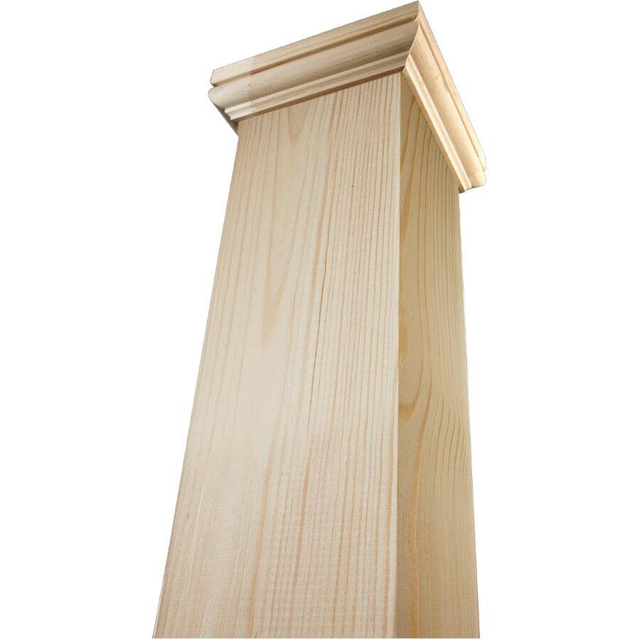 HOME BUILDER 7-1/4" x 8' Square Plain Pine Post Cover | Home Hardware