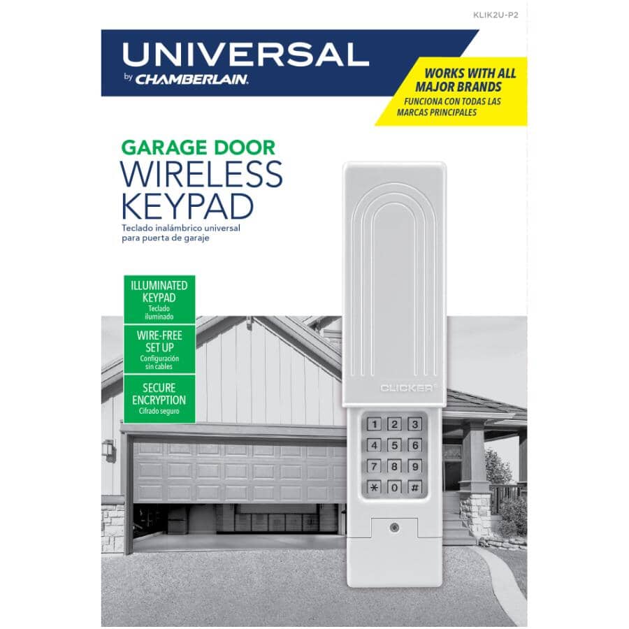 CHAMBERLAIN Universal Wireless Keypad Garage Door Entry System | Home ...