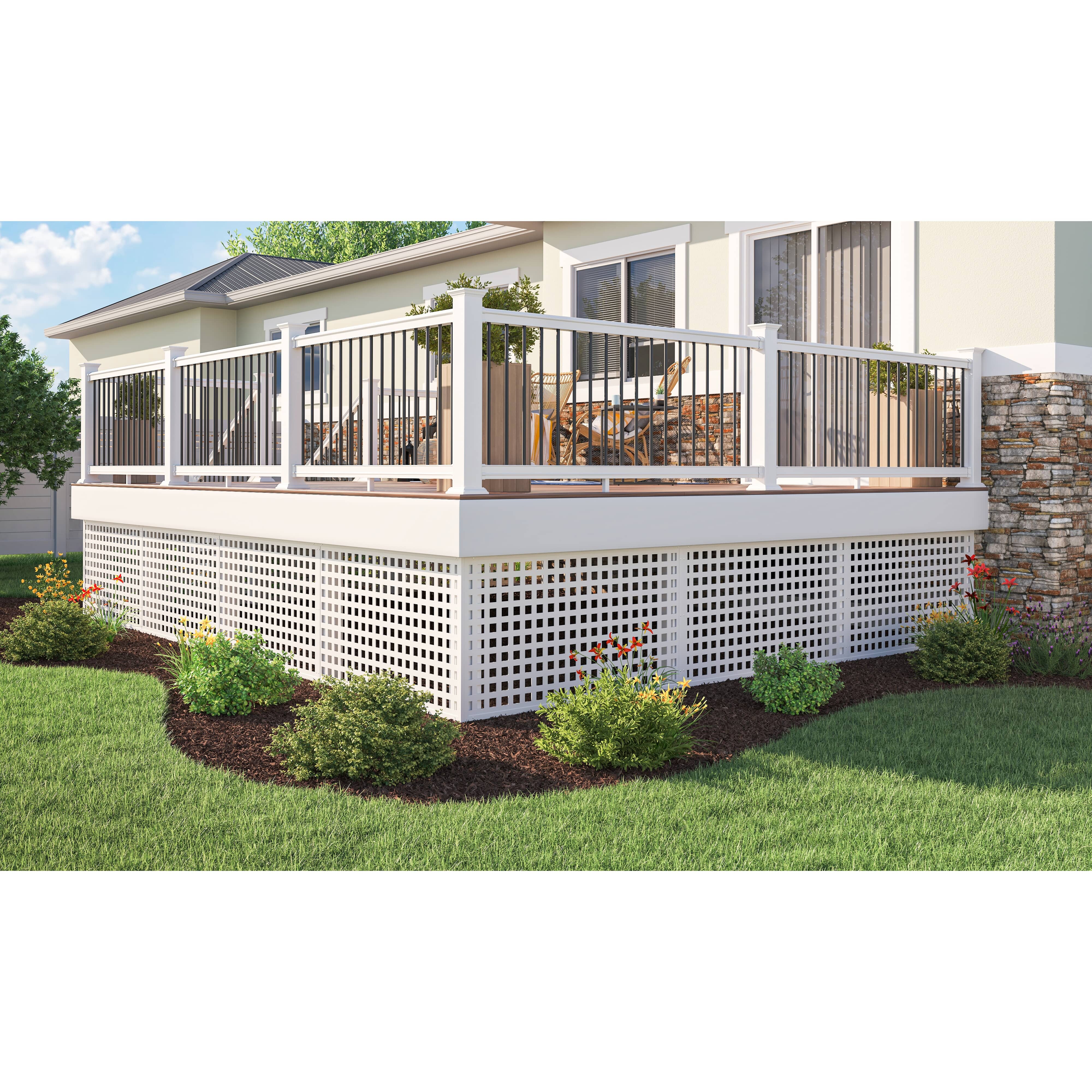 FREESTYLE 4' x 8' Square Vinyl Privacy Lattice | Home Hardware