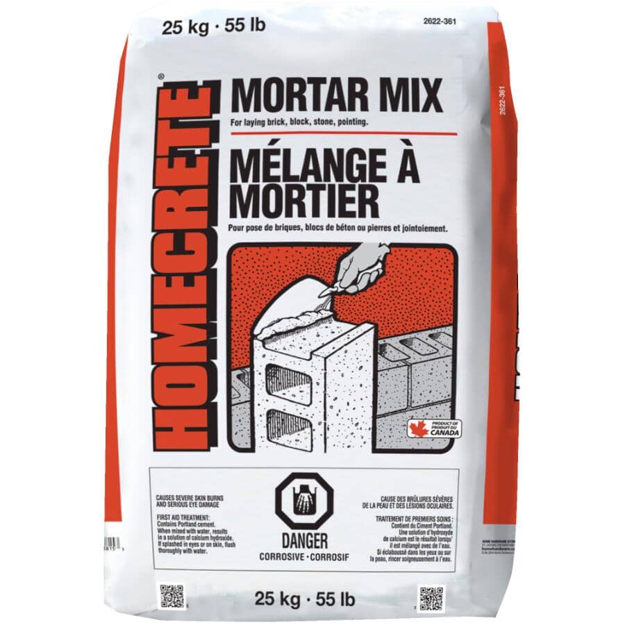 Homecrete 25kg Mortar Mix | Home Hardware