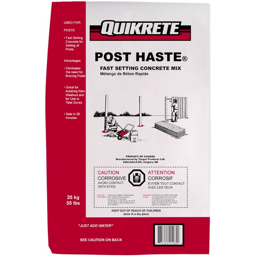 QUIKRETE Post Haste Concrete Mix - 25 kg | Home Hardware