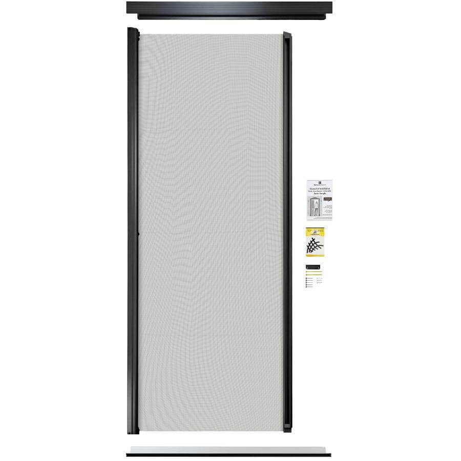 NOVAVISION 36" x 79-1/7" - 81-1/4" Revelation Black Retractable ...