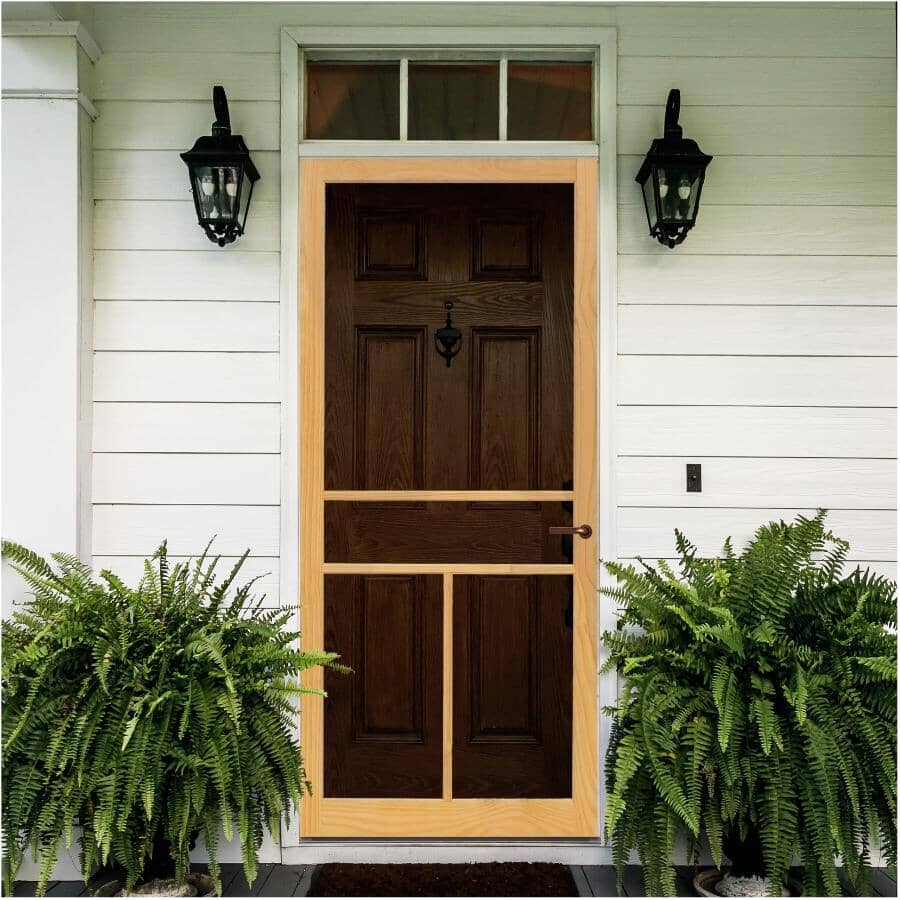 32" x 80" T-Bar Pine Screen Door | Home Hardware
