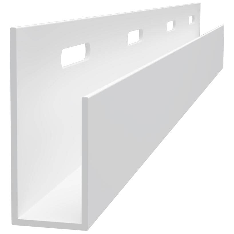 TRUSSCORE 1/2" x 10' PVC J-Trim - White | Home Hardware
