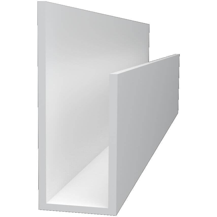 TRUSSCORE 3/4" x 10' PVC J-Trim - White | Home Hardware