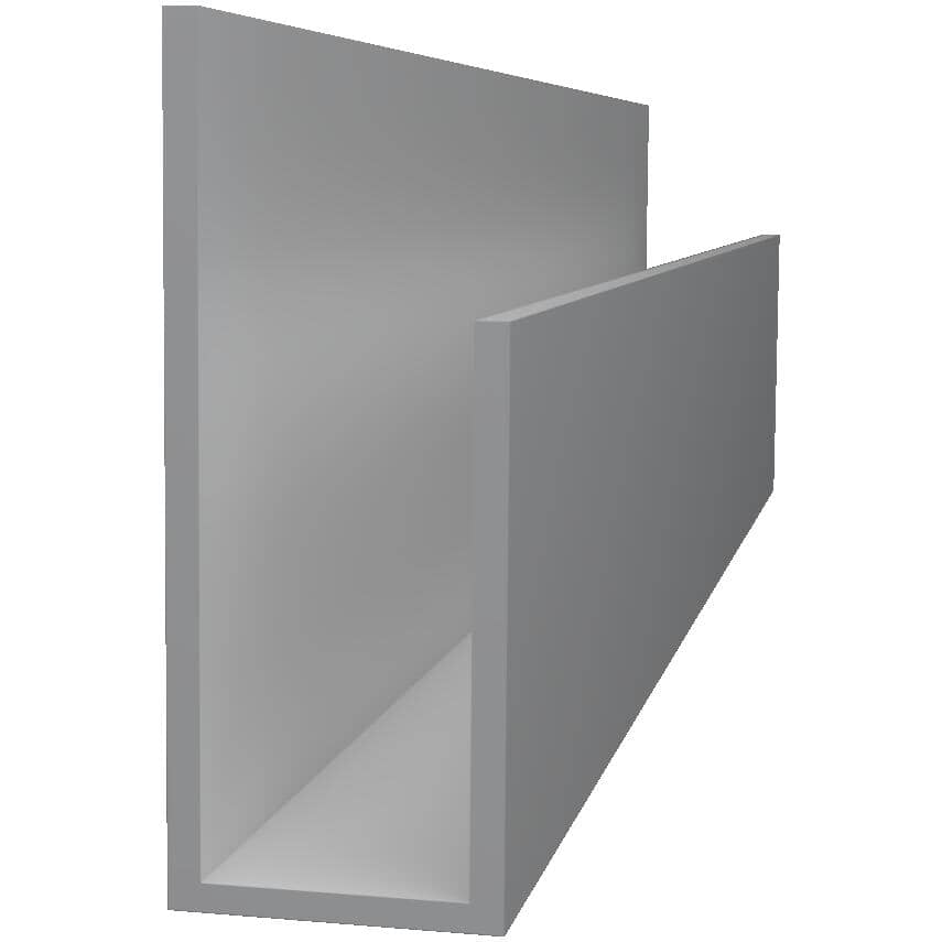 TRUSSCORE 3/4" x 10' PVC J-Trim - Grey | Home Hardware