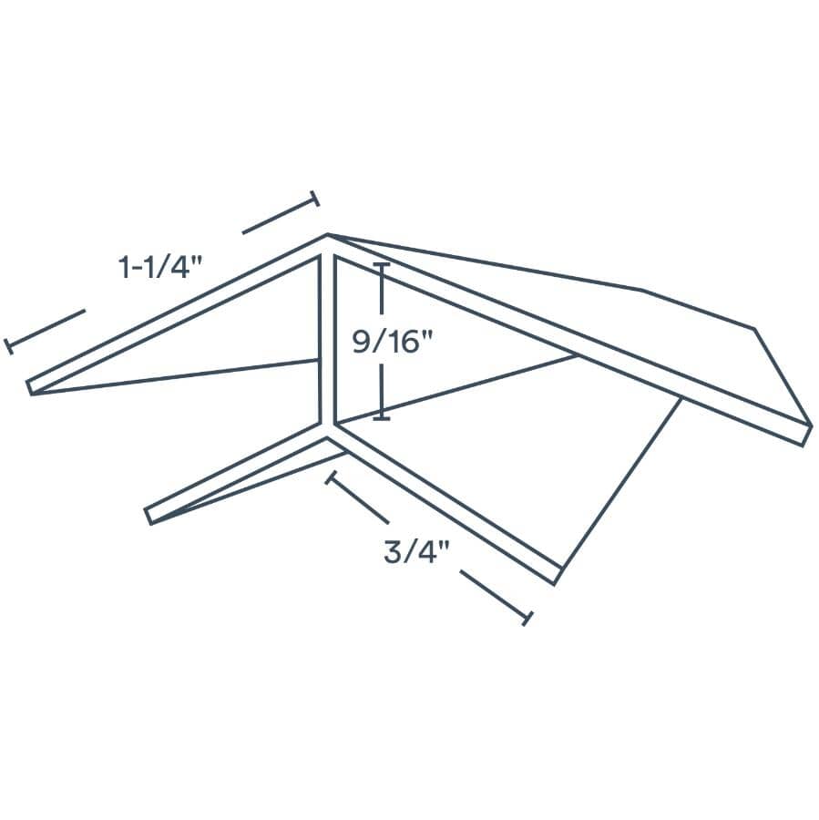 TRUSSCORE 10' 45 Degree H-Channel - White | Home Hardware