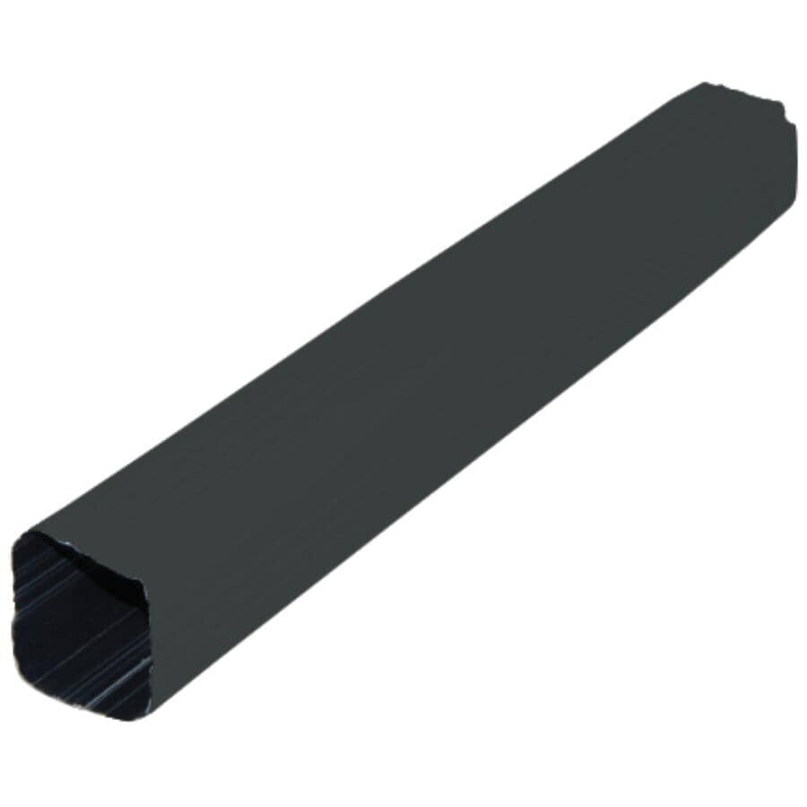 GENTEK 2-5/8" x 2-5/8" x 10' Iron Ore Aluminum Gutter Downpipe | Home ...