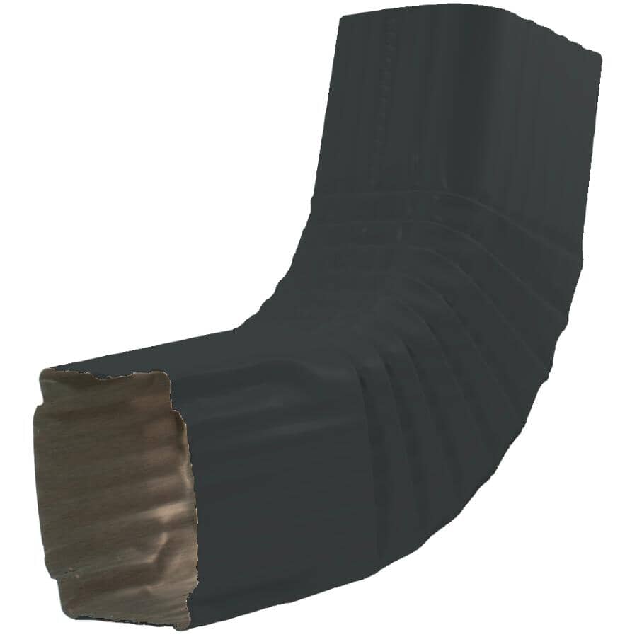 GENTEK 2-5/8" Square Iron Ore Aluminum Gutter Elbow | Home Hardware