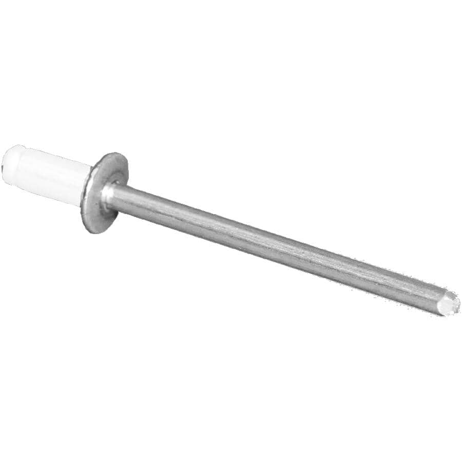 KAYCAN 100 Pack 1/4" White Aluminum Gutter Pop Rivets | Home Hardware