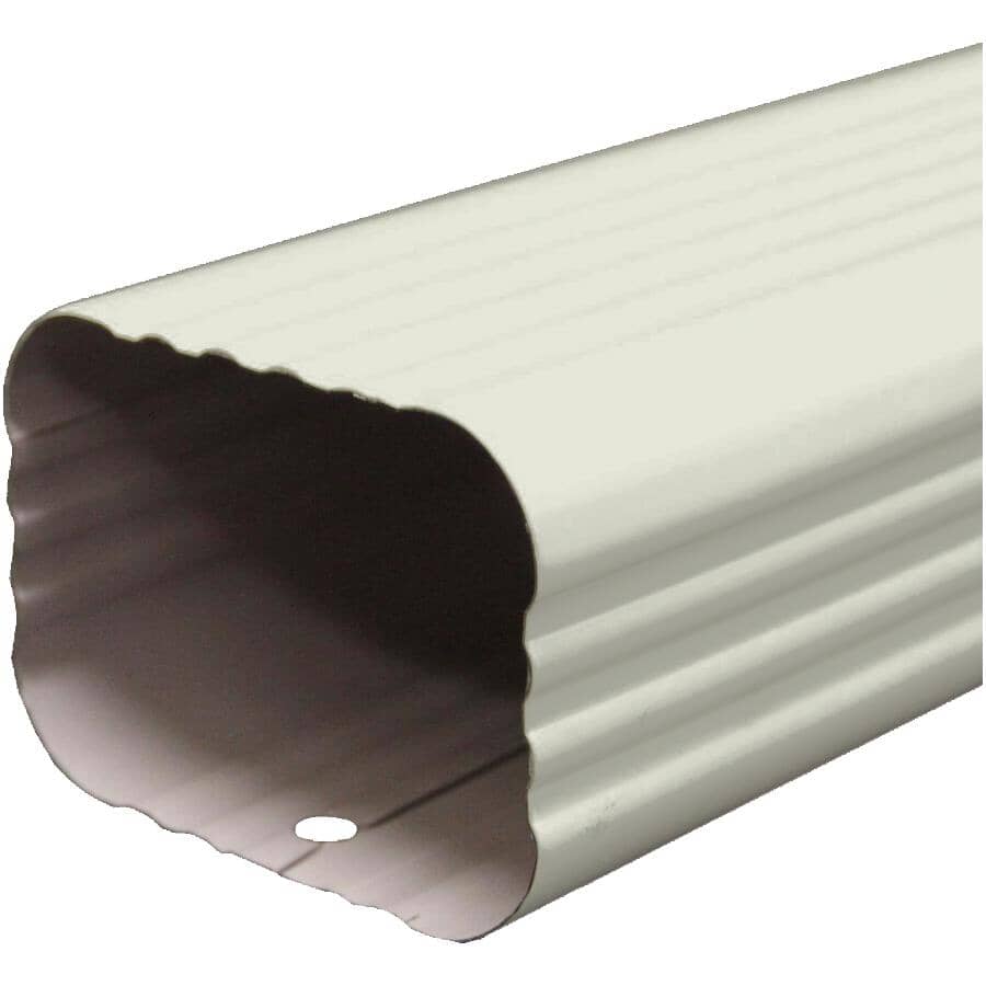 KAYCAN 2" x 3" x 10' Linen Aluminum Gutter Downpipe | Home Hardware