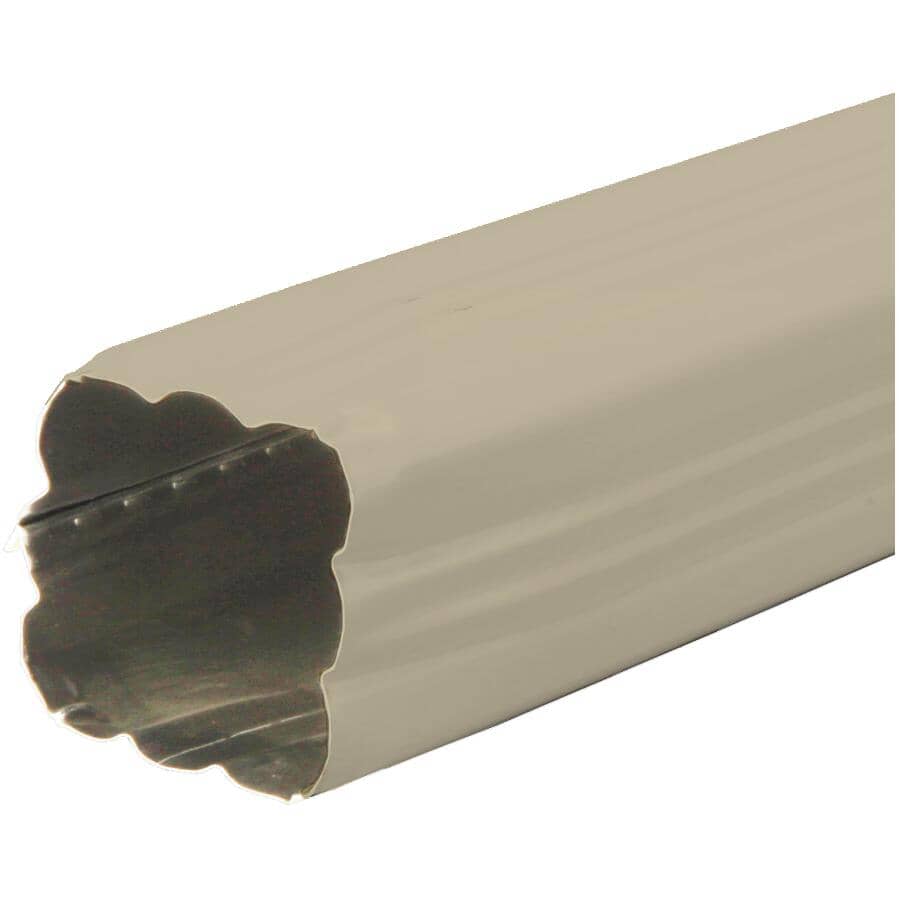 KAYCAN 2-1/2" x 2-1/2" x 10' Khaki Aluminum Gutter Downpipe | Home Hardware