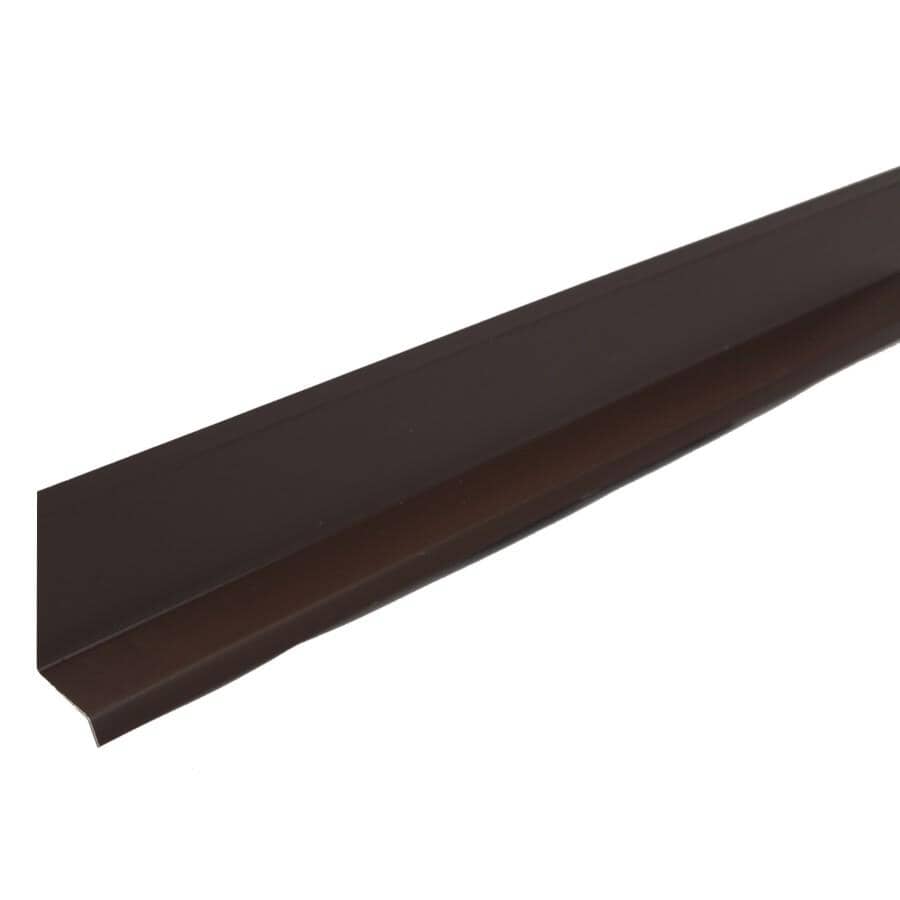 KAYCAN 7/8" Chocolate Brown Semi Gloss Aluminum Gutter Drip Cap | Home ...