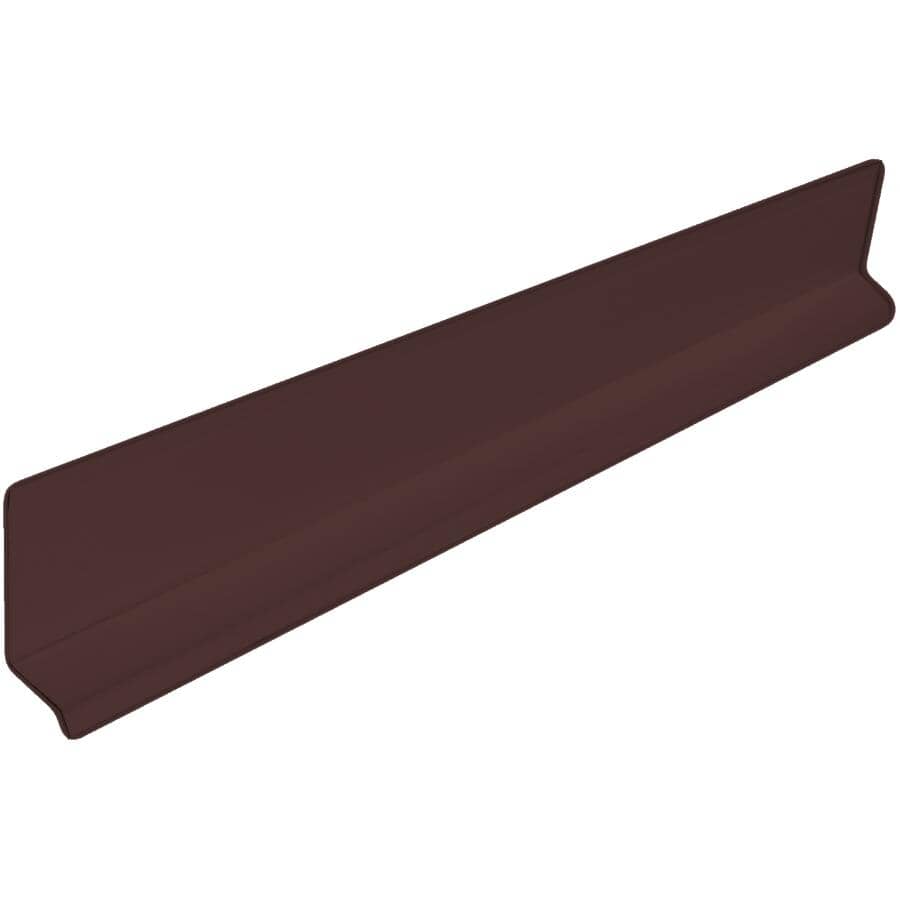 KAYCAN 1-3/4" Chocolate Brown Semi Gloss Aluminum Gutter Drip Cap ...