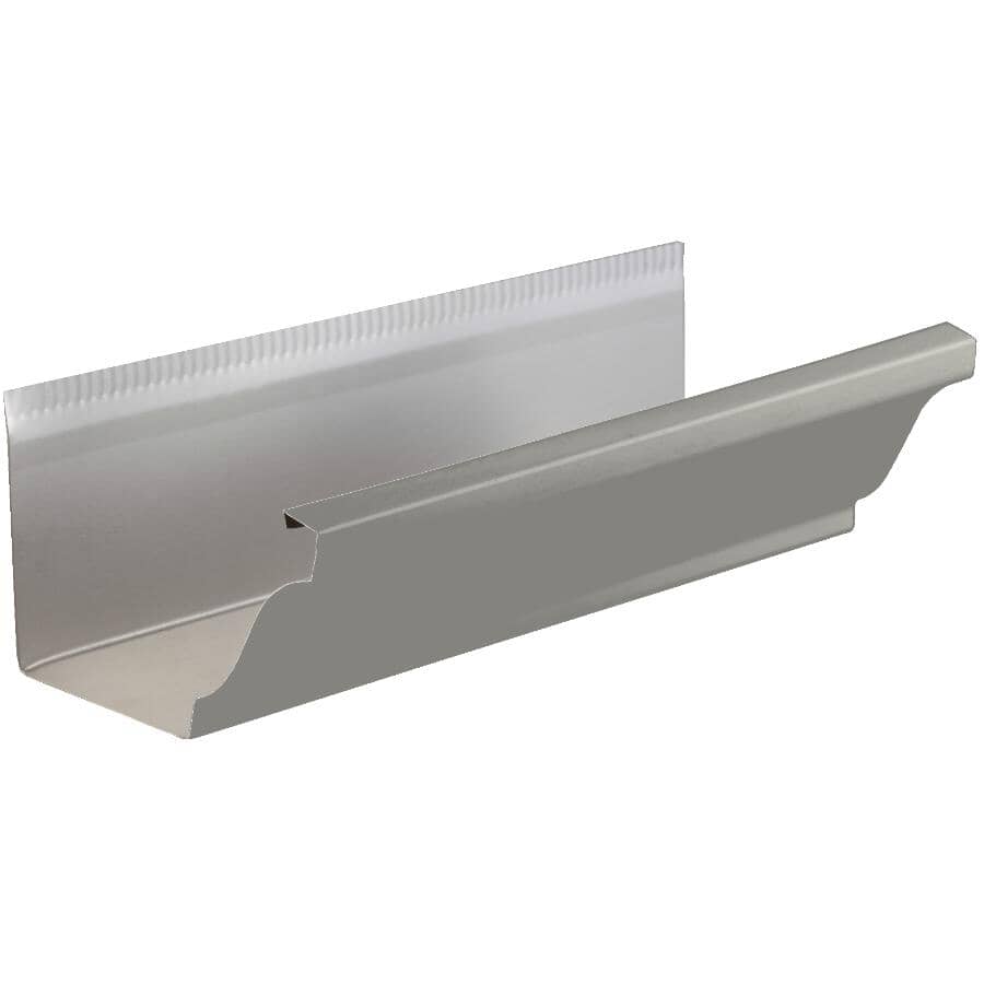 KAYCAN 5" x 10' K Style Pearl Grey Aluminum Eavestrough | Home Hardware