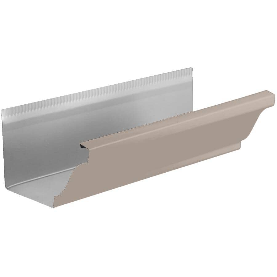 KAYCAN 5" x 20' K Style Sandalwood Aluminum Eavestrough | Home Hardware