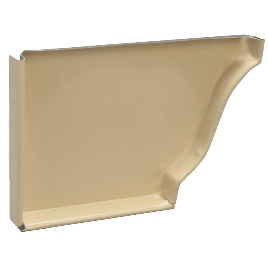 Kaycan 5" Left Hand White Aluminum Gutter End Cap | Home Hardware