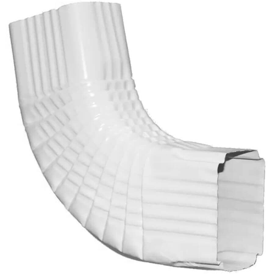 KAYCAN 3" x 4" 75 Degree B Style Aluminum Gutter Elbow | Home Hardware