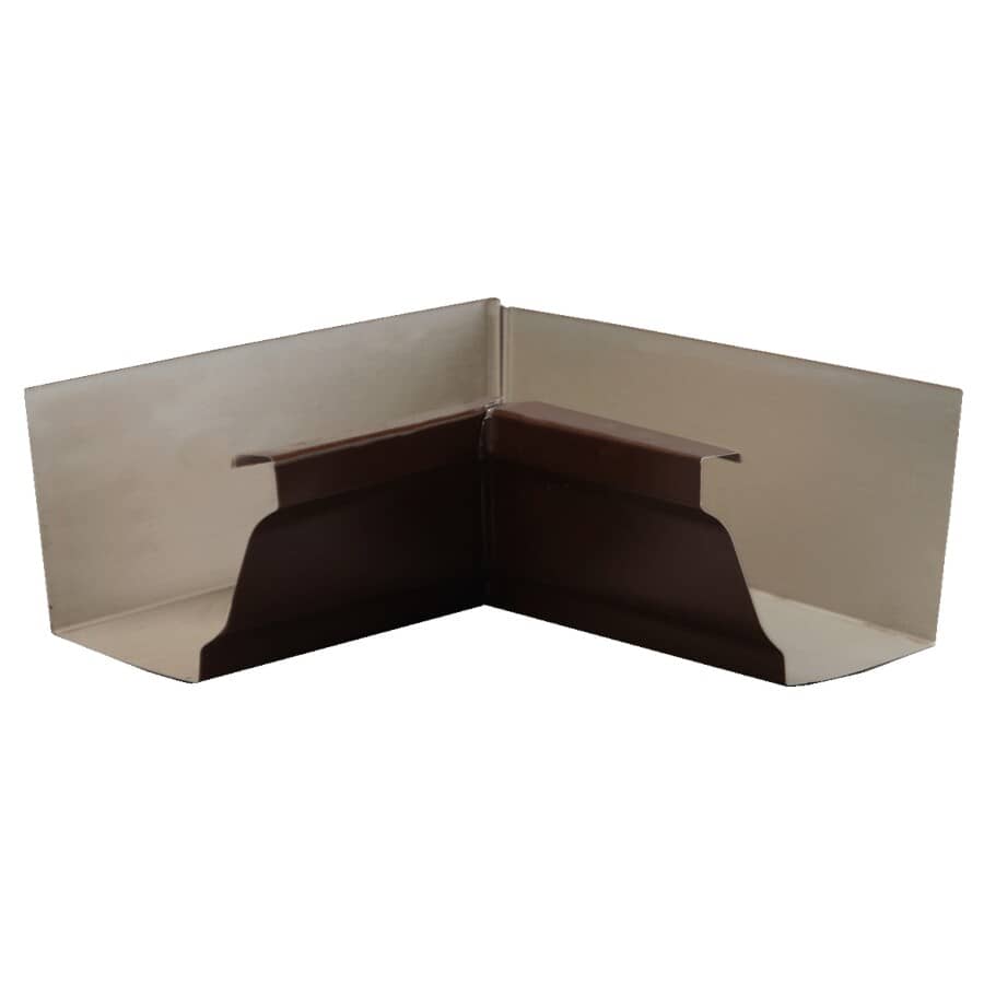 KAYCAN 5" K-Style Matchcoat Beige Inside Aluminum Gutter Mitre | Home ...