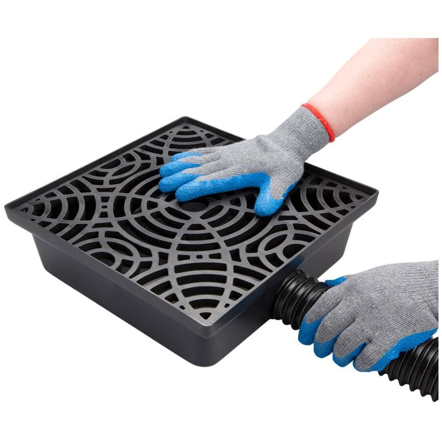 AMERIMAX 12" Black Low Profile StealthFlow Catch Basin | Home Hardware