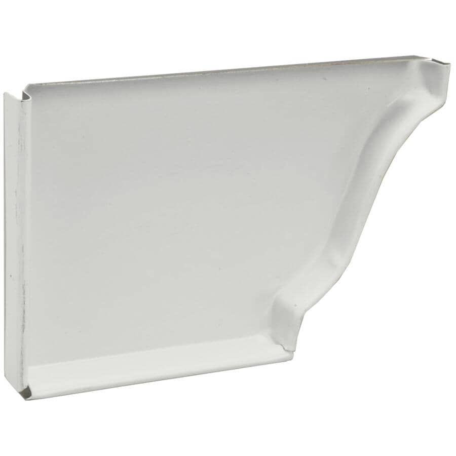 KAYCAN 5" Right Hand K Style Aluminum Gutter End Cap | Home Hardware