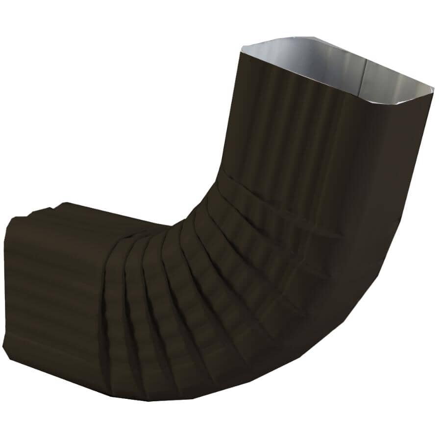 KAYCAN 2" x 3" 75 Degree B Style Aluminum Gutter Elbow | Home Hardware