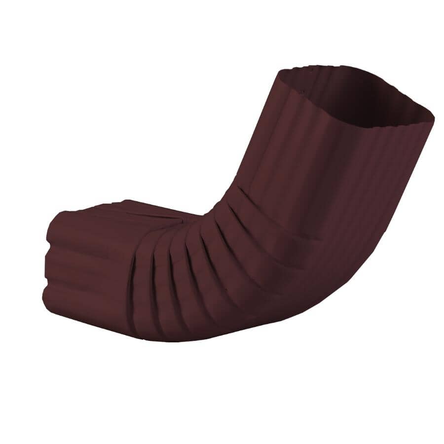 KAYCAN 2-1/2" Square Aluminum Gutter Elbow | Home Hardware