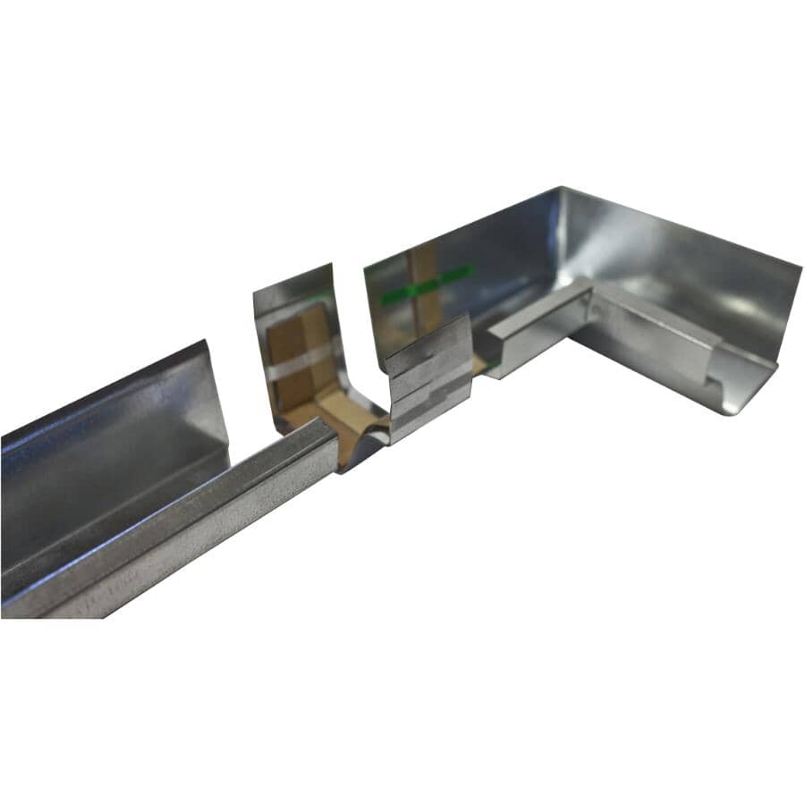 CITY SHEET METAL 4" Inside OG Style Galvanized Gutter Mitre | Home Hardware