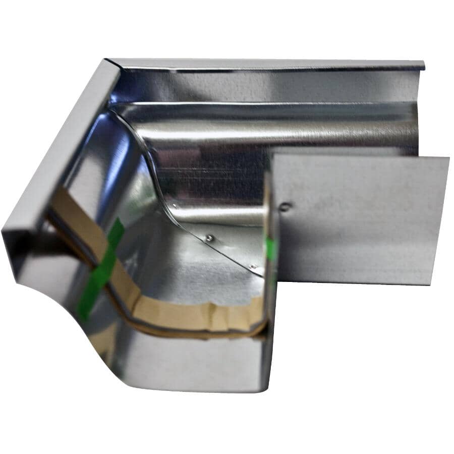 CITY SHEET METAL 4" Outside OG Style Galvanized Gutter Mitre | Home ...