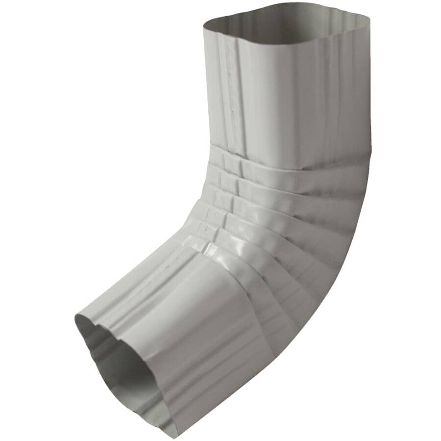 City Sheet Metal 2 Pack 2-5/8" X 2-5/8" Square White Steel Gutter ...