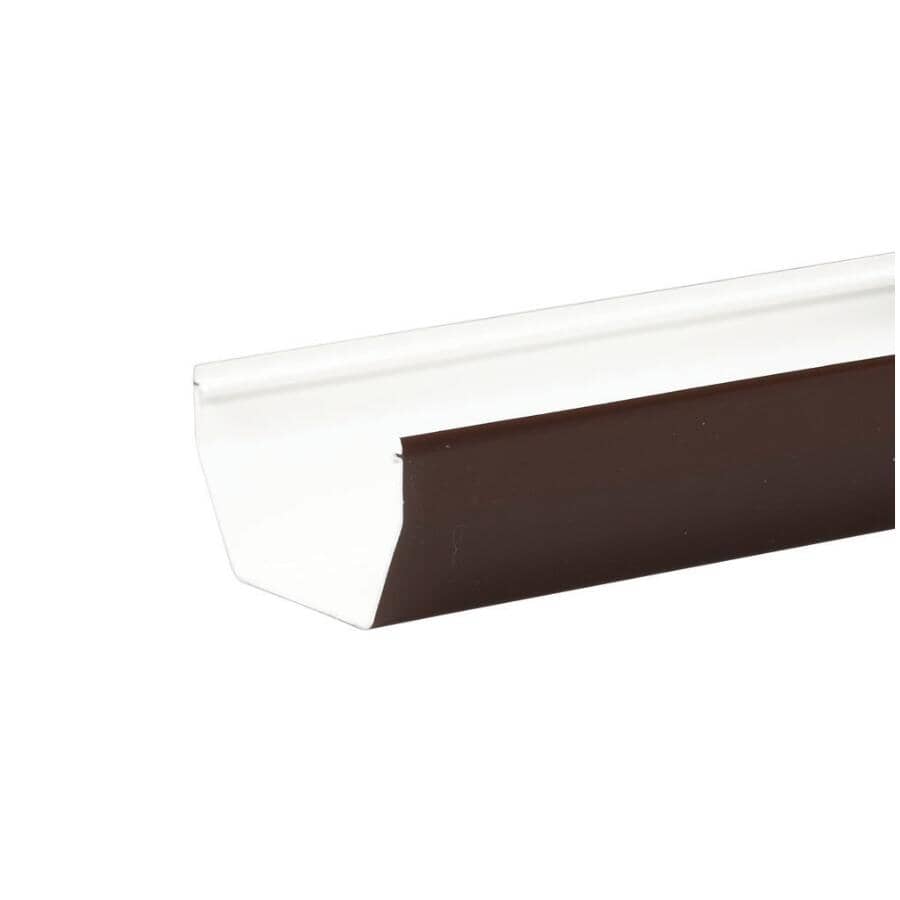 AMERIMAX 4" x 10' Contemporary Brown Vinyl Eavestrough | Home Hardware
