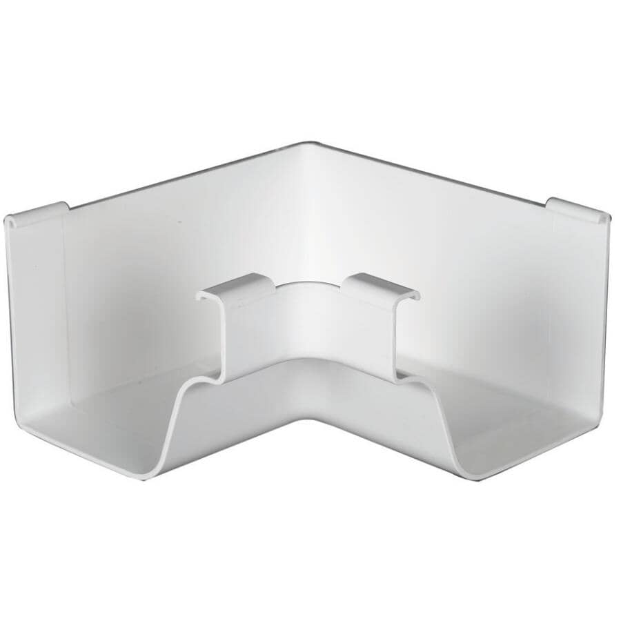 AMERIMAX Traditional White Inside Vinyl Gutter Corner | Home Hardware