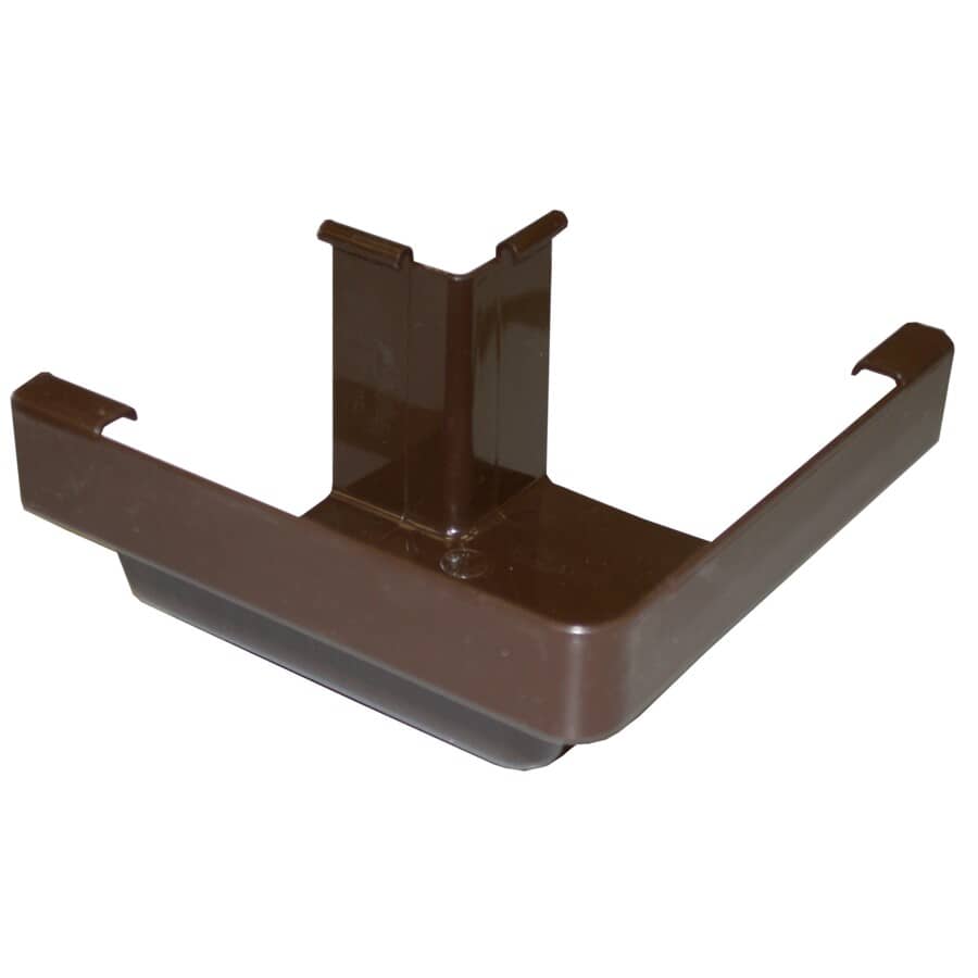 AMERIMAX Traditional Brown Outside Vinyl Gutter Corner | Home Hardware