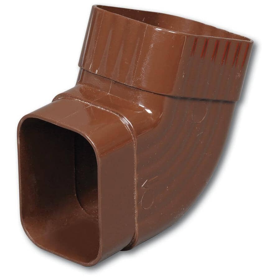 EURAMAX CANADA Brown Traditional Type B Vinyl Gutter Elbow | Home Hardware
