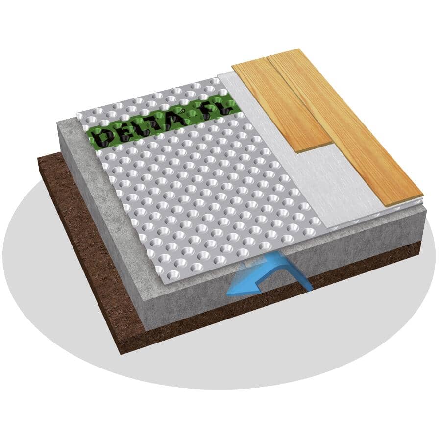 DELTA-FL 3' 6" x 30' Delta Floor Membrane | Home Hardware