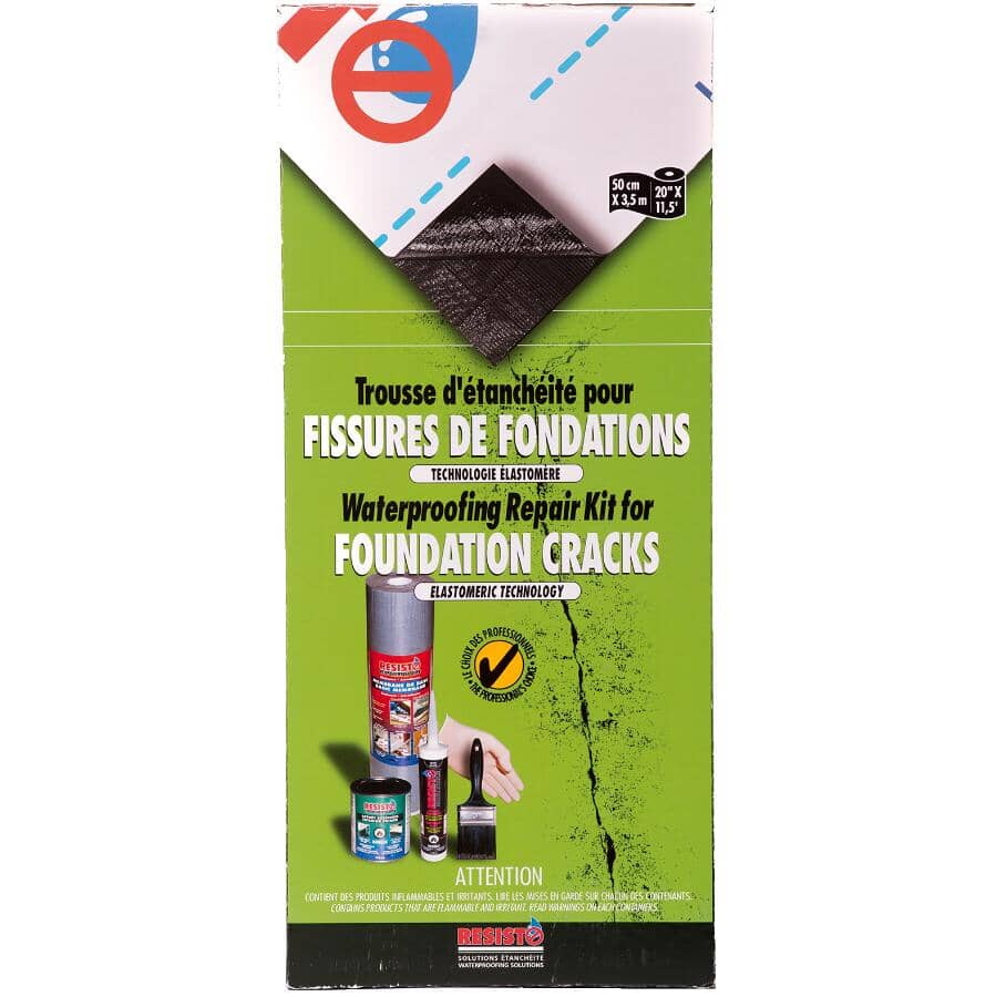 RESISTO Foundation Crack Repair Kit, with Membrane | Home Hardware