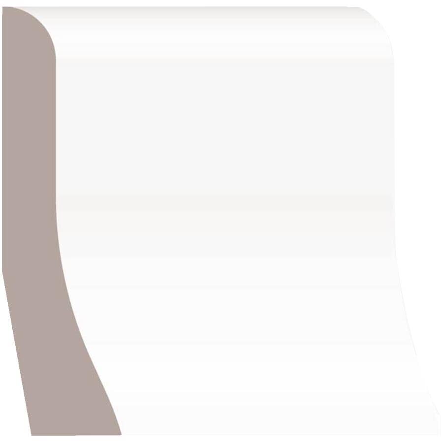 ALEXANDRIA MOULDING 7/16" x 2-1/8" x 8' Mahogany Baseboard Hospital ...