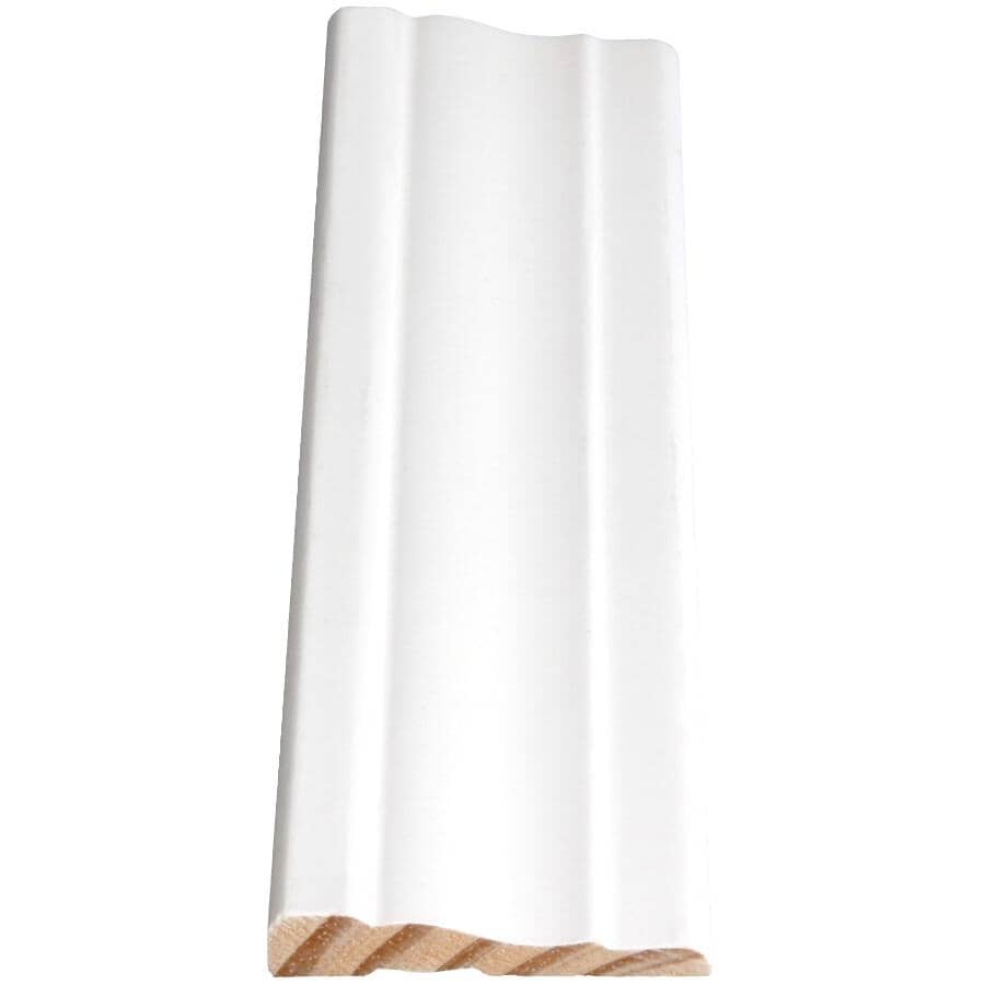 ALEXANDRIA MOULDING 3/8" x 2-1/4" x 7' Finger Jointed Pine Primed ...