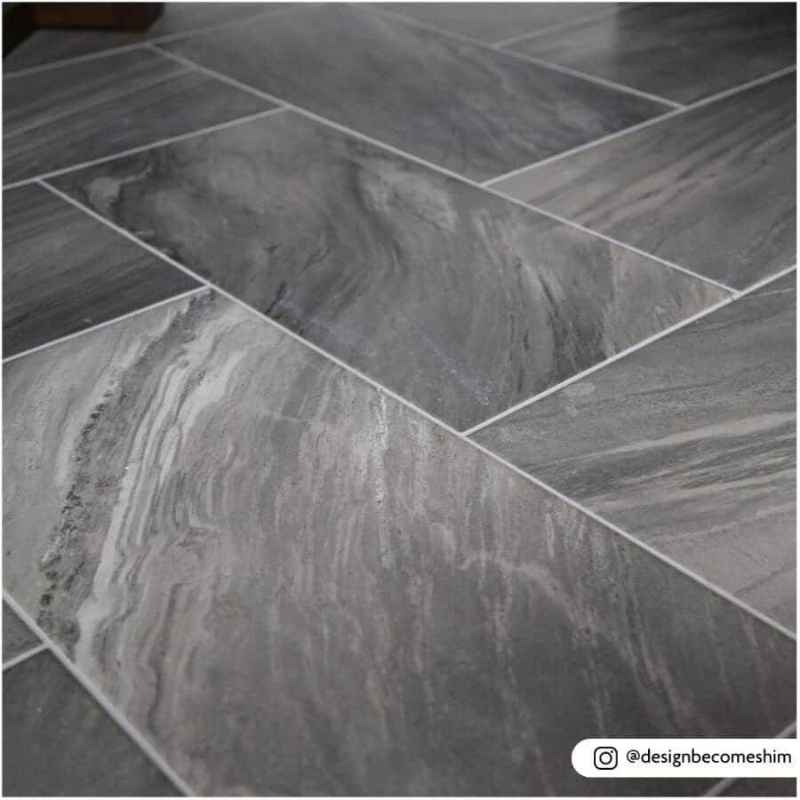 MONO SERRA GROUP Stone Antracite 12" x 24" Porcelain Tile Flooring ...
