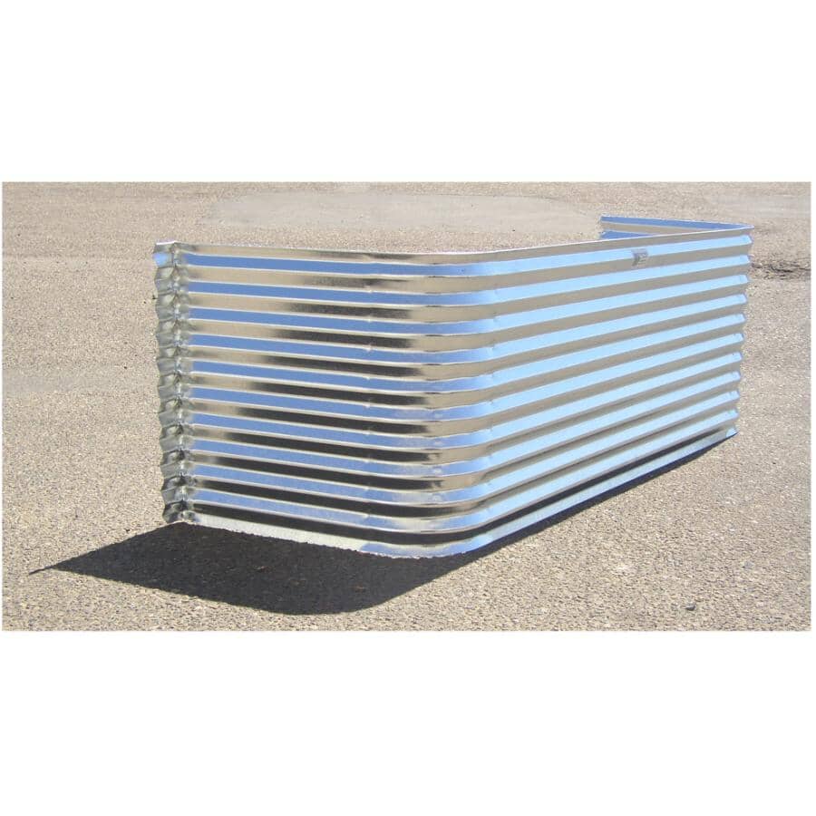 TEC STEEL INC 42" x 12" x 22" Galvanized Window Well | Home Hardware