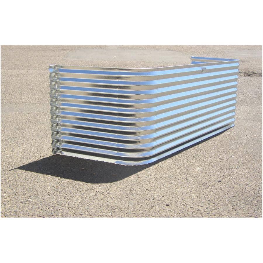 TEC STEEL INC 49" x 30" x 22" Galvanized Egress Window Well | Home Hardware