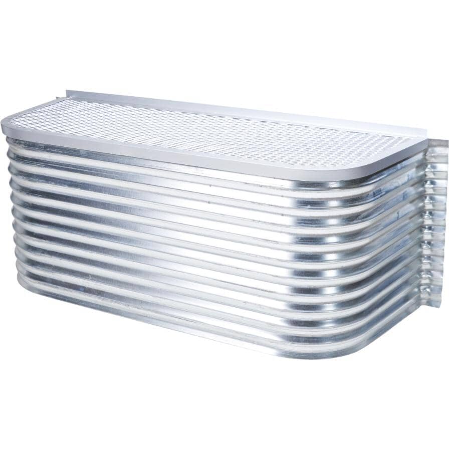 AIL 36" x 12" Galvanized Window Well Cover | Home Hardware
