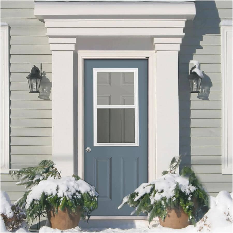 MADERO 36" x 80" Workhorse Double Hung Combination Steel Door | Home ...
