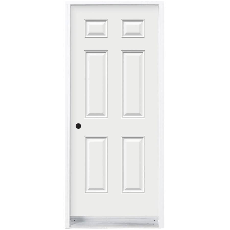 KOHLTECH 32" x 80" Utility 6 Panel Right Hand Steel Door | Home Hardware