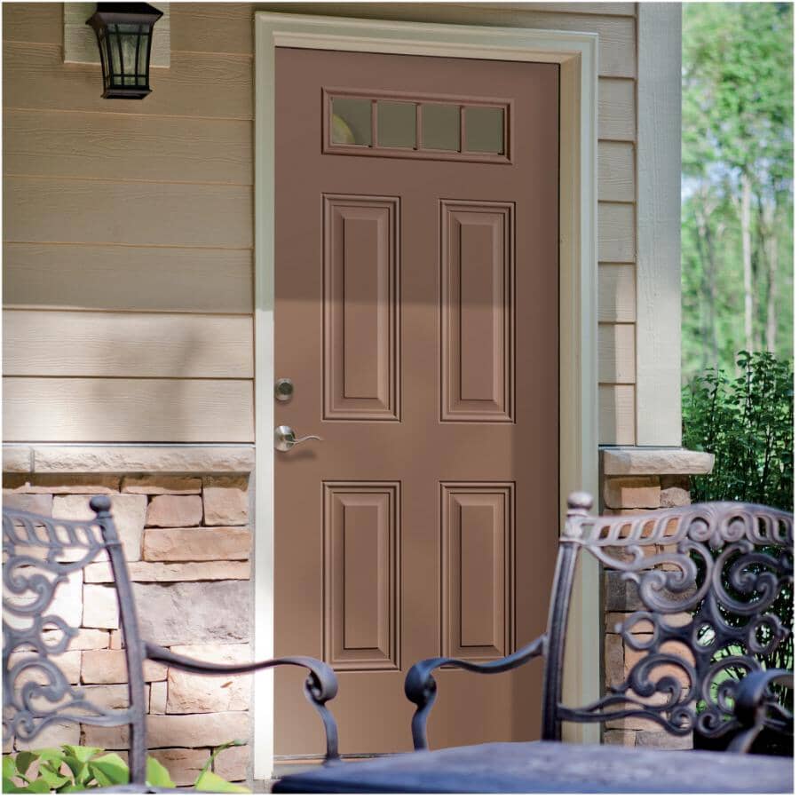 ALLIANCE DOOR PRODUCTS 32" x 80" Traditions 4 Lite Left Hand Steel Door ...