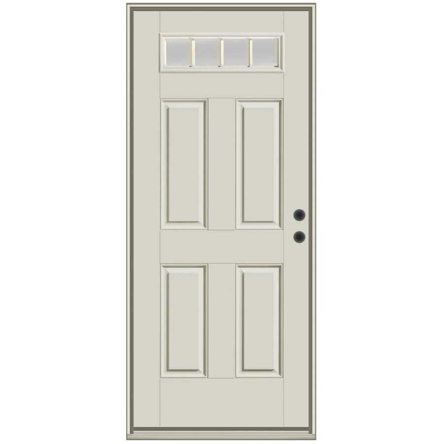 ALLIANCE DOOR PRODUCTS 32" x 80" Traditions 4 Lite Left Hand Fibreglass ...