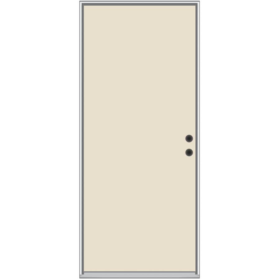 ALLIANCE DOOR PRODUCTS 32" x 80" Traditions Left Hand Flush Steel Door ...