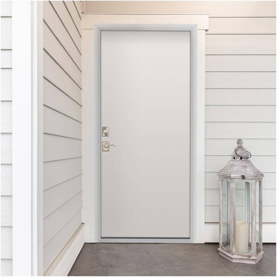ALLIANCE DOOR PRODUCTS 36" x 80" Traditions Right Hand Flush Steel Door ...