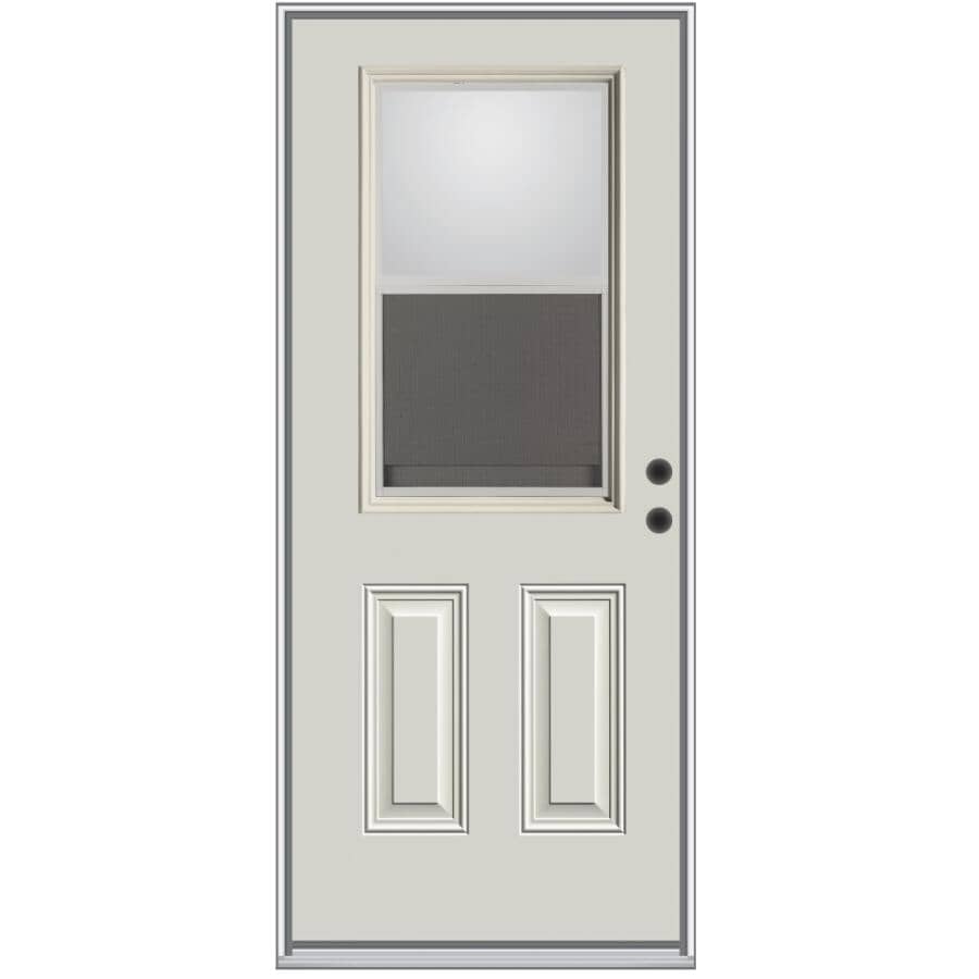 ALLIANCE DOOR PRODUCTS 36" x 80" Traditions Left Hand Steel Door | Home ...